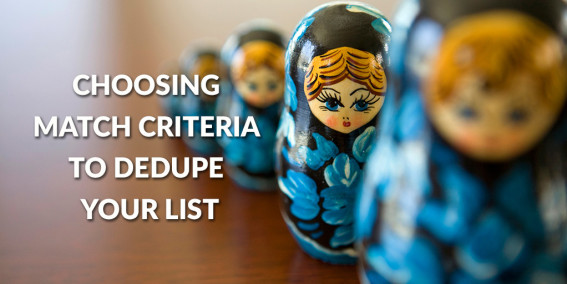 Choosing Match Criteria to Dedupe Your List - MMI Direct