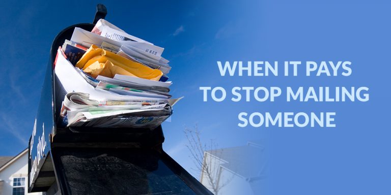 When It Pays to Stop Mailing Someone - MMI Direct